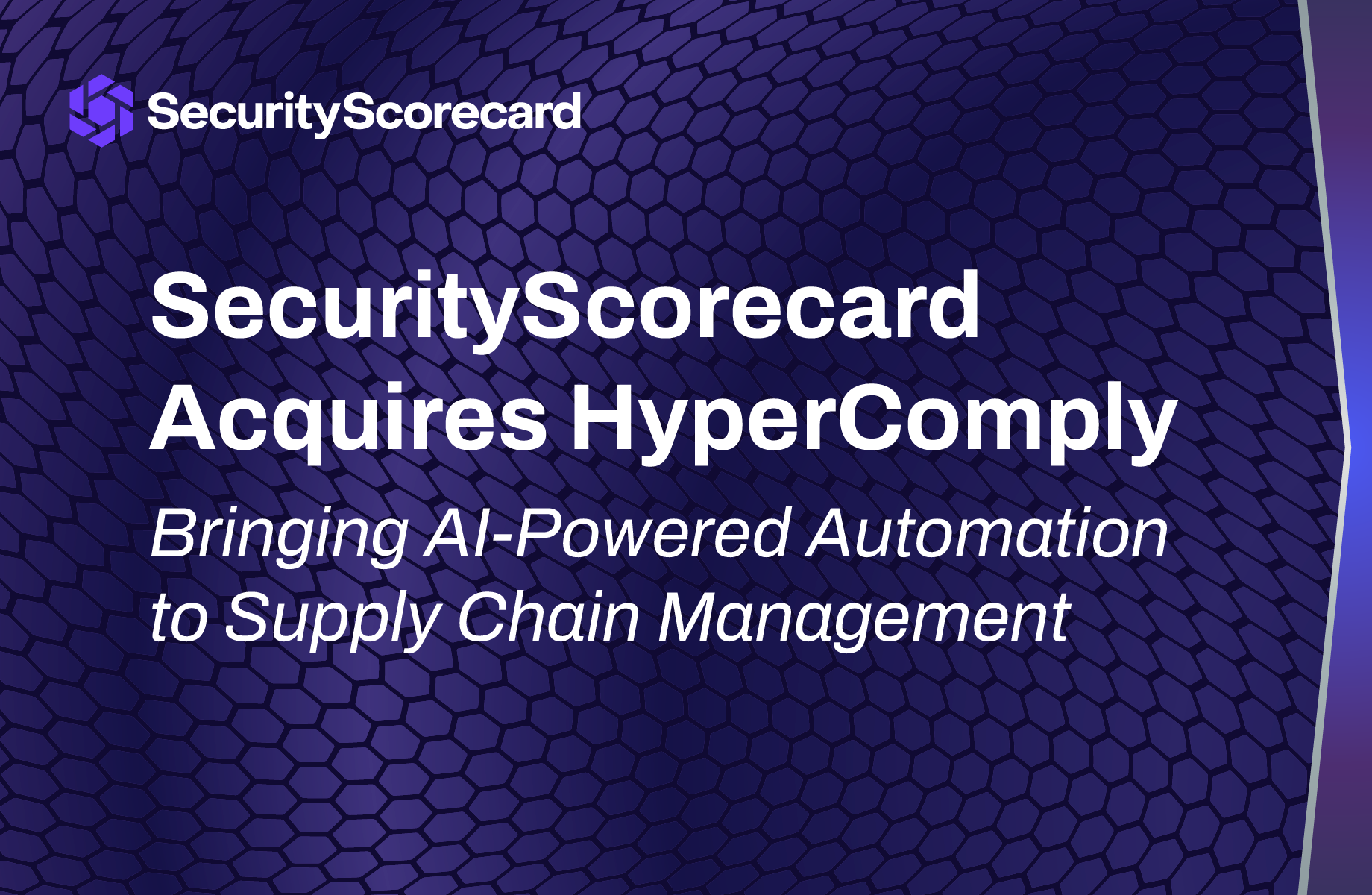 SecurityScorecard Acquires HyperComply to Transform Supply Chain Risk Management - FirstMark